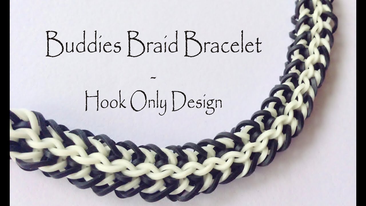 Buddies Braid Bracelet - Hook Only Design - YouTube