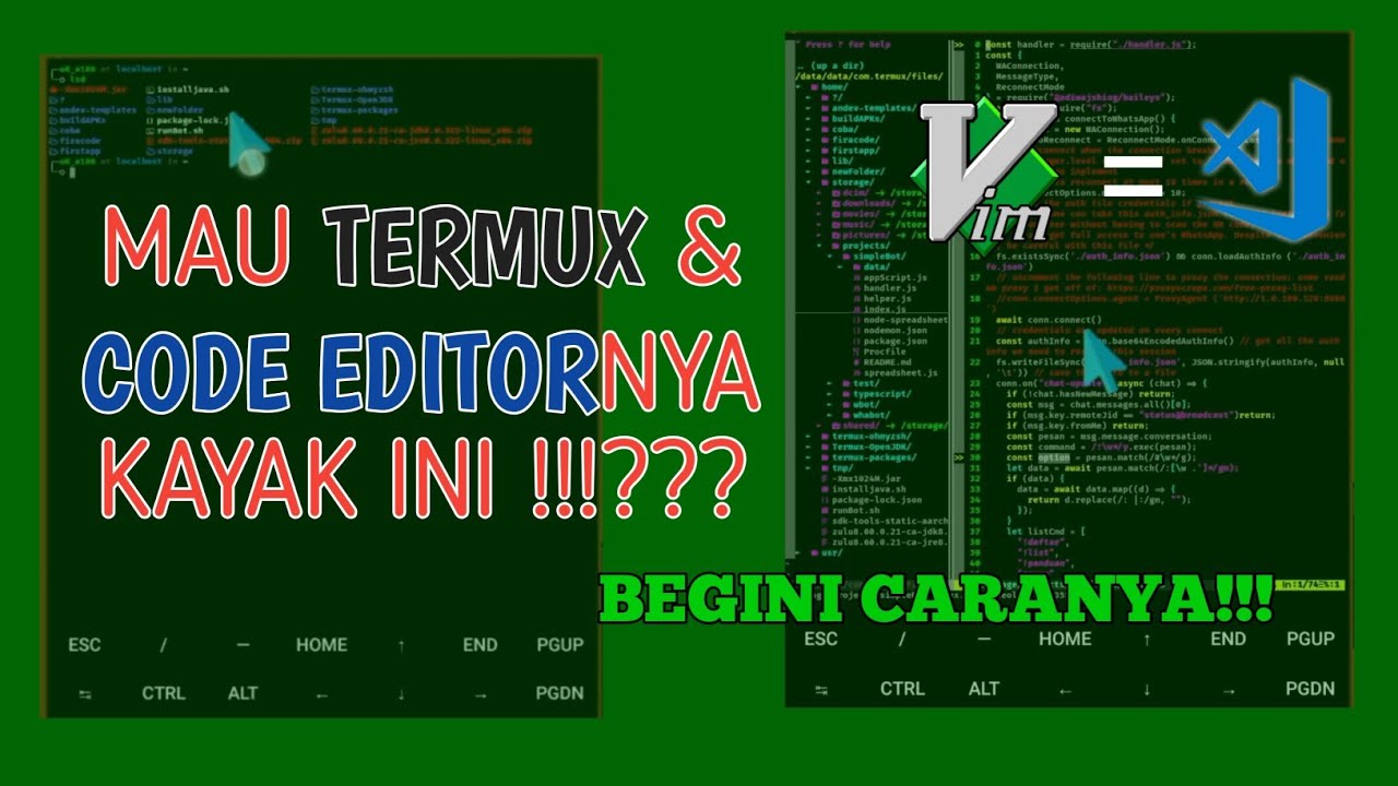 cara mengubah warna termux dan setup vim seperti vscode #vim1 - YouTube