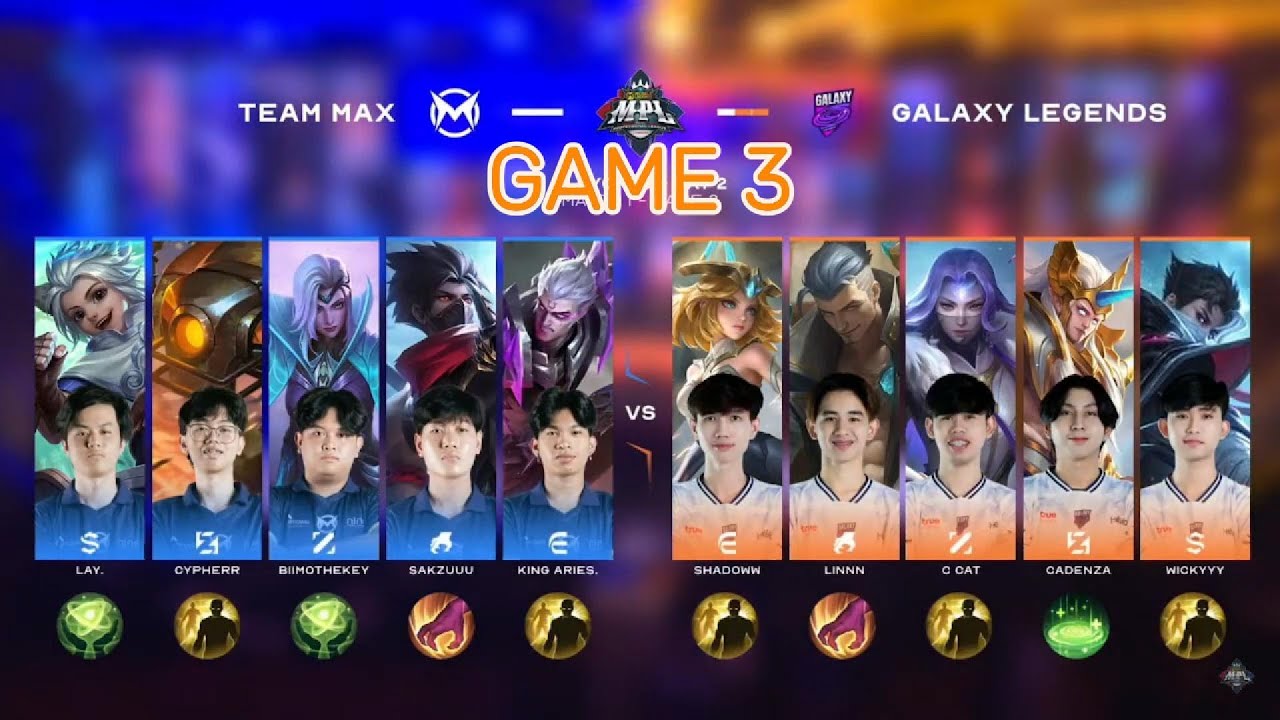 Galaxy Legend vs Team Max ហ្គេម៣ in playoff day 2 - YouTube