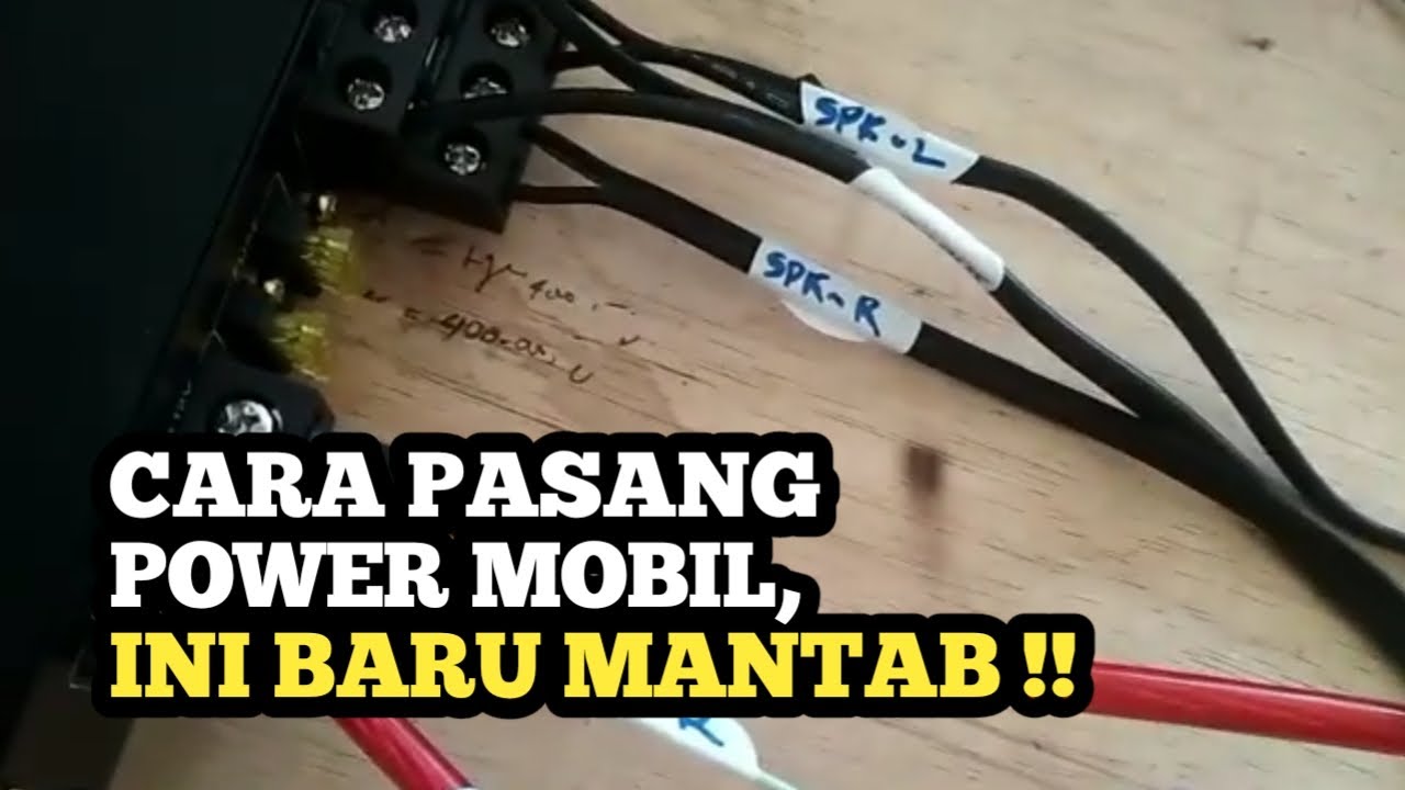 Cara Memasang Power Mobil 4 chanel yang Benar, Cara Setting Power mobil ...