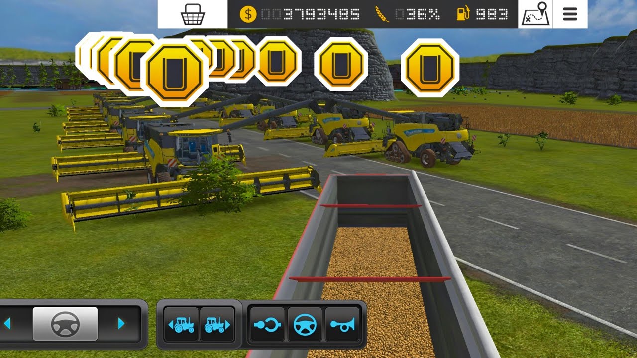 Farming Simulator 16 Combine Many Tanks Full Harvesters ! Fs 16 ...