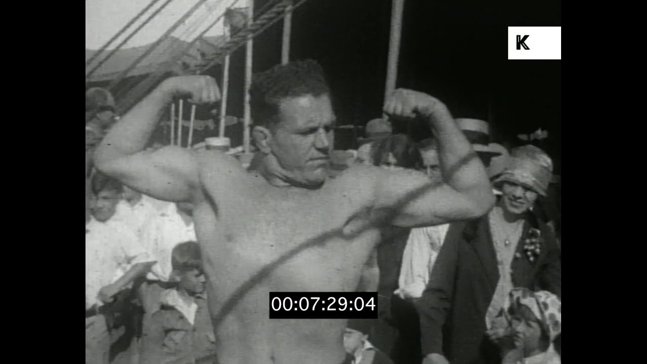1920s, 1930s USA, Strongman Flexing His Muscles - YouTube