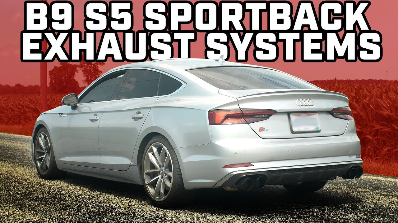 Audi B9 S5 Sportback Valved Exhaust Systems Sounds ECS Tuning YouTube
