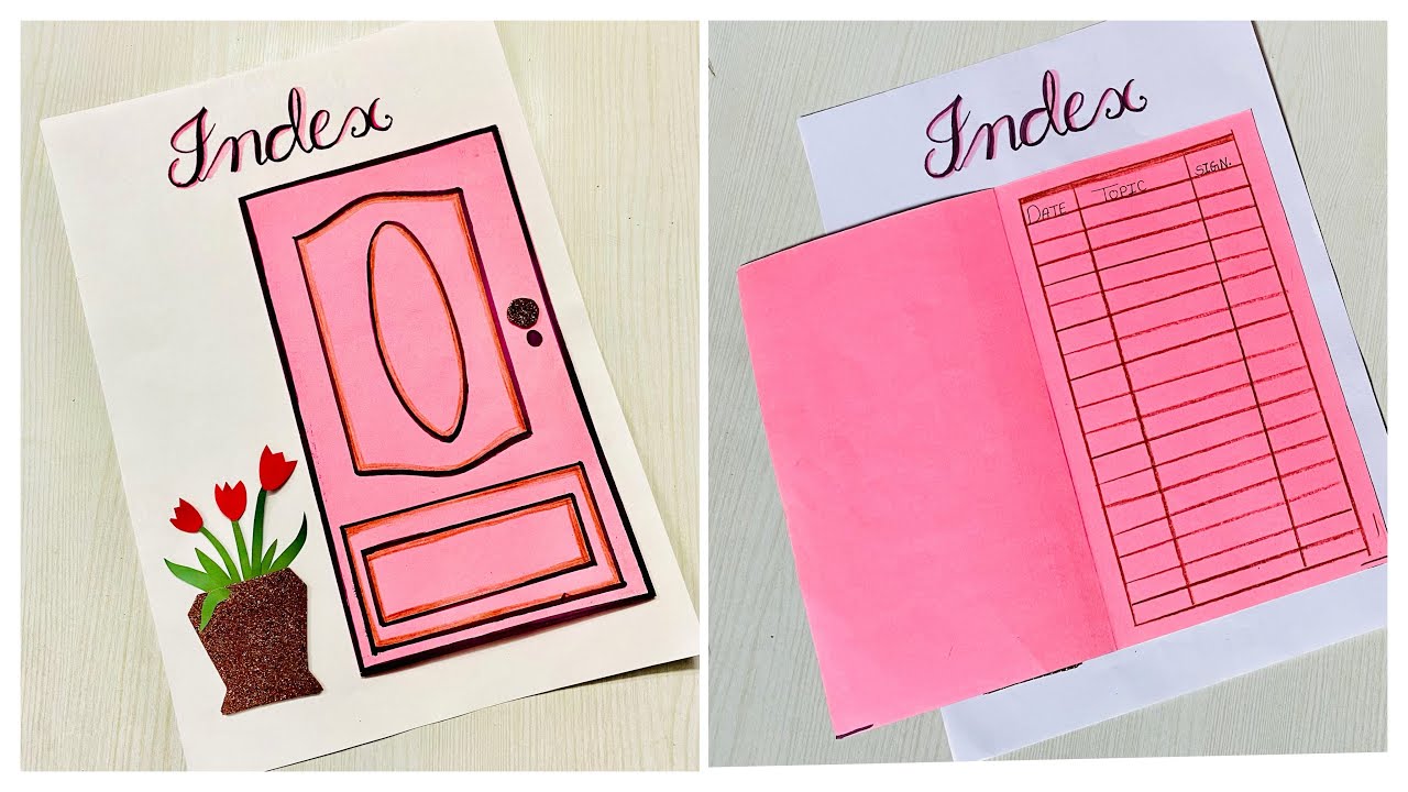 How to make door lock card tutorial index/ How to make index page ...