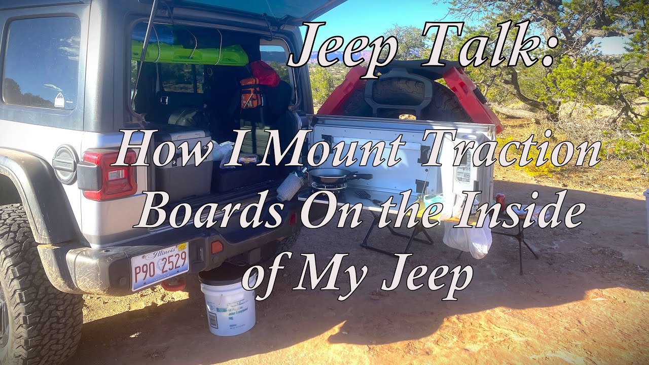 Jeep Talk: How I mount my traction recovery boards on the inside of my ...