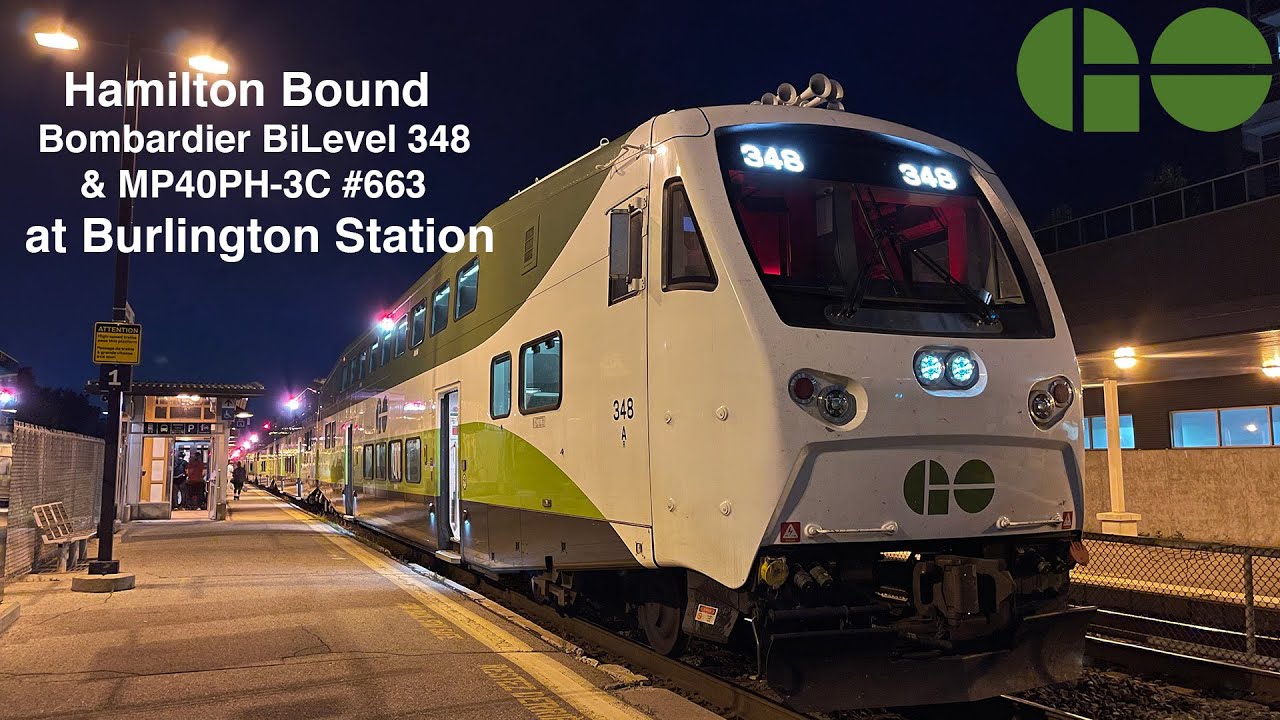 GO Transit Lakeshore West: Hamilton Bound Bombardier BiLevel/MP40PH at ...