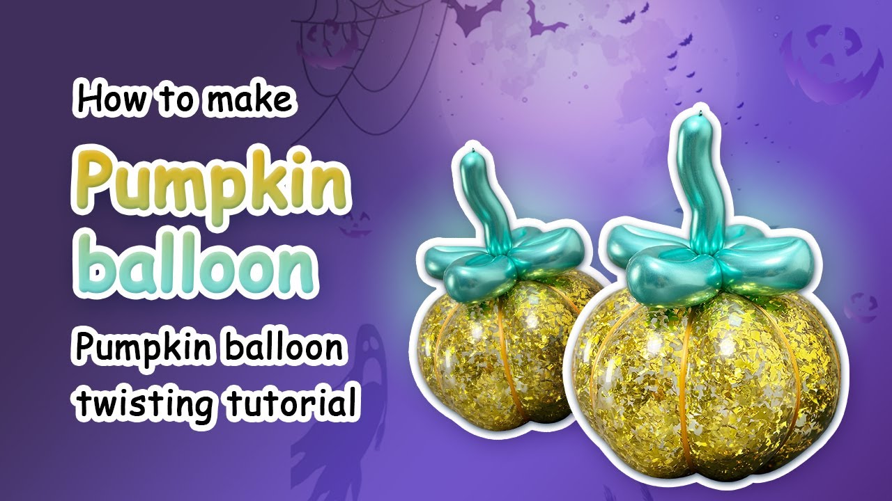 How to make a Pumpkin 🎃 Balloon | Pumpkin Balloon Tutorial - YouTube