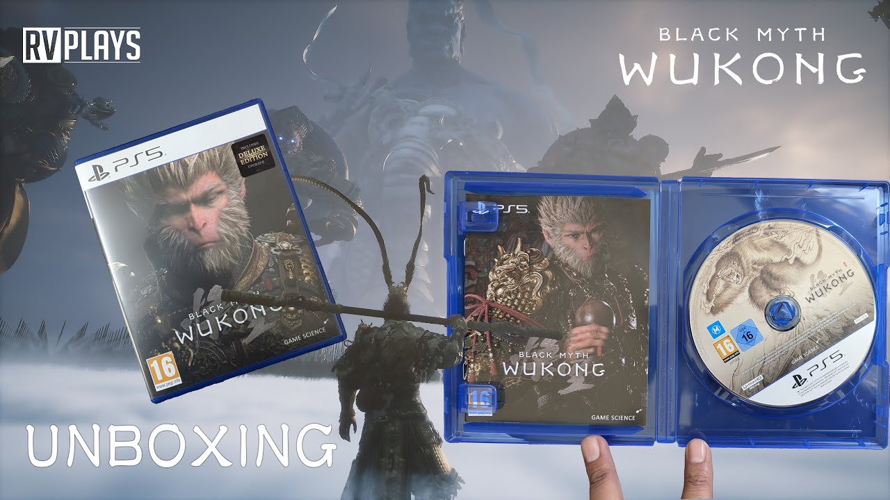UNBOXING : Black Myth Wukong PS5 Disc Edition India (GamesTheShop Pre ...