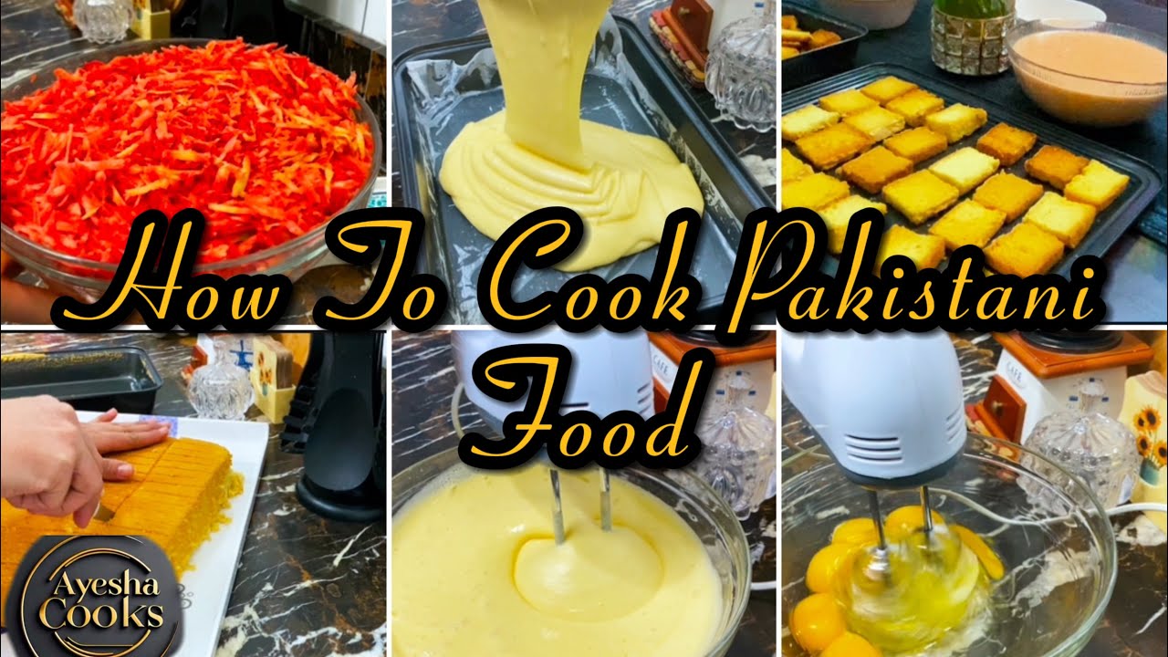 How To Cook Pakistani Food | Cake Rusk Recipe | Gajrela Recipe ...