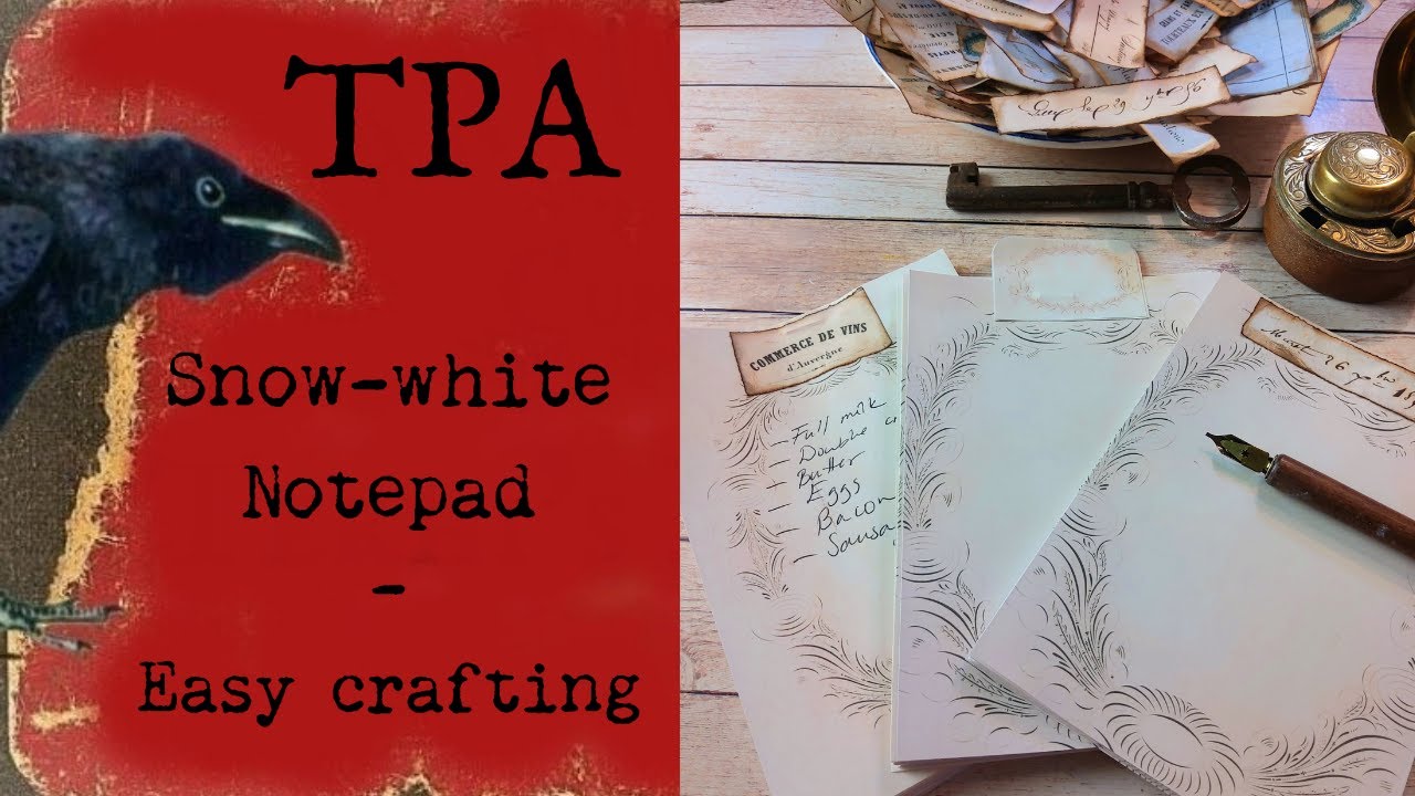 Easy crafting idea for everyday use - Vintage style notepad - YouTube