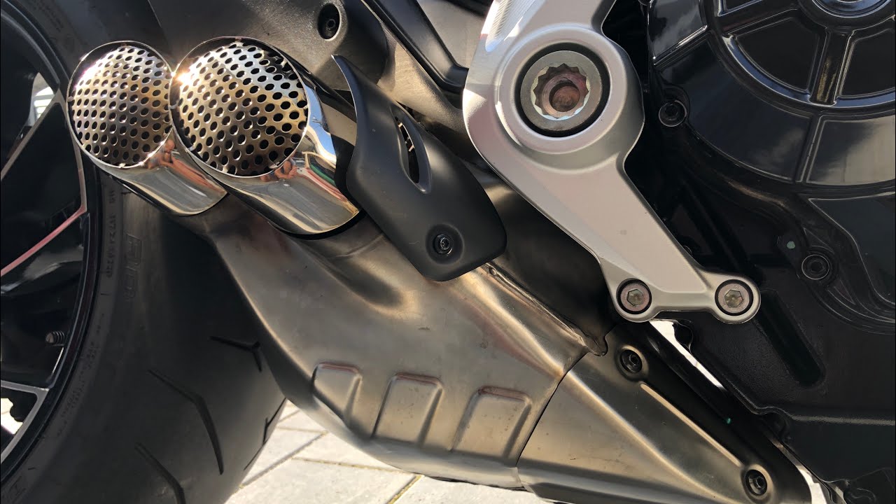 Ducati XDIAVEL stock exhaust MOD - YouTube