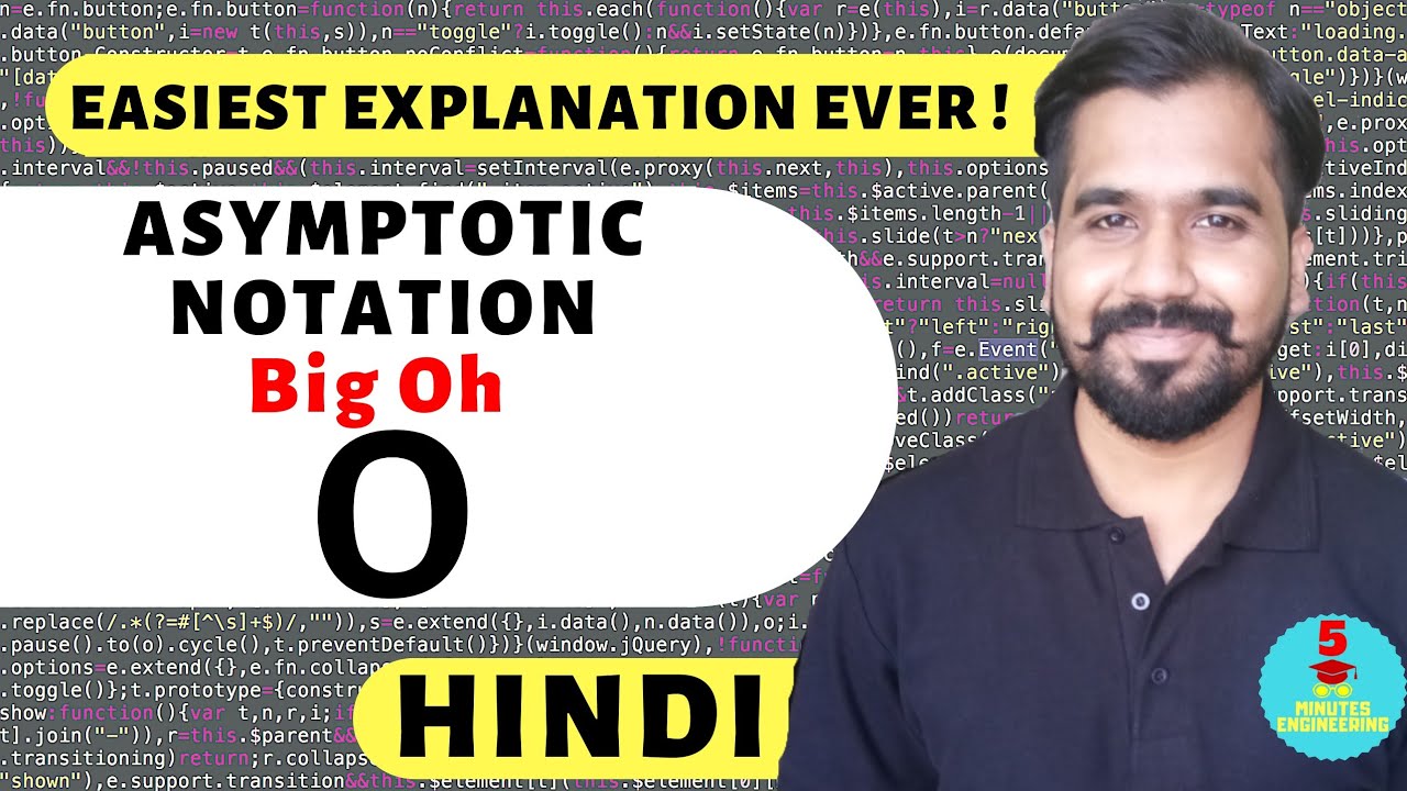 Asymptotic Notation Big O Explained In Hindi L Design And Analysis Of Algorithm Youtube