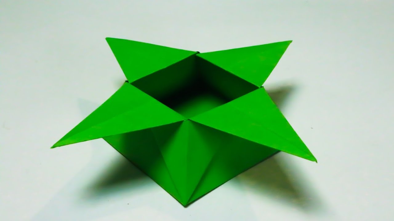 Easy origami casket | How to make easy origami creations - YouTube