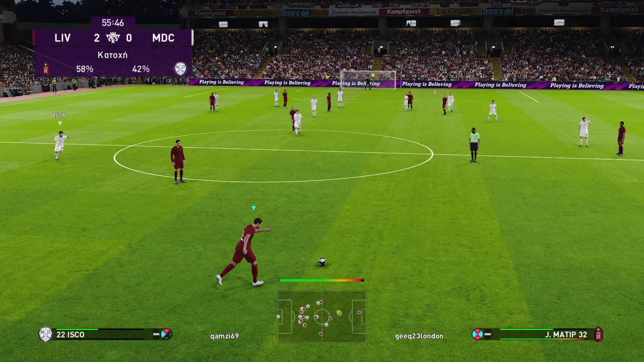 eFootball PES 2020_LIVERPOOL VS REAL MADRID 5-0 - YouTube