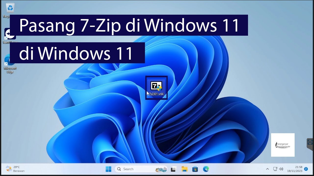 Install 7Zip di Windows 11 - 7-ZIP V20230620 - Indonesia - YouTube