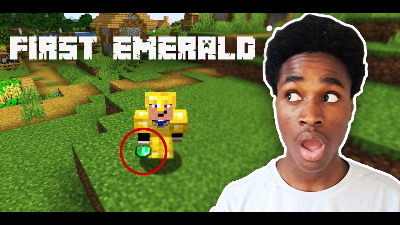I Found My FIRST EMERALD in Minecraft! - YouTube
