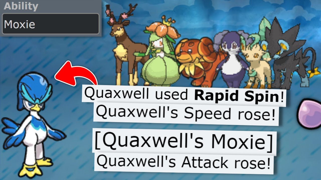 RAPID SPIN MOXIE EVIOLITE QUAXWELL SWEEPS PU | POKEMON SCARLET AND ...
