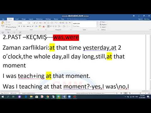 #Magistratura  #Abituriyent  #MIQ   Feil.Davamedici zaman.Dərs2.tense forms-Continuous forms.Lesson2