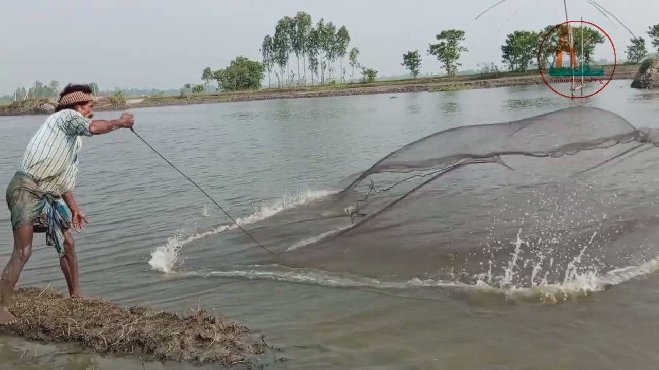 Fishing techniques in rivers with nets Fishing video | জাকির জাল দিয়ে ...