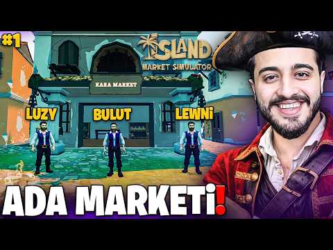 ADADA MARKET AÇTIK! EKİPLE TARLADA EKİP MARKETTE SATIYORUZ! Island Market Simülator #1