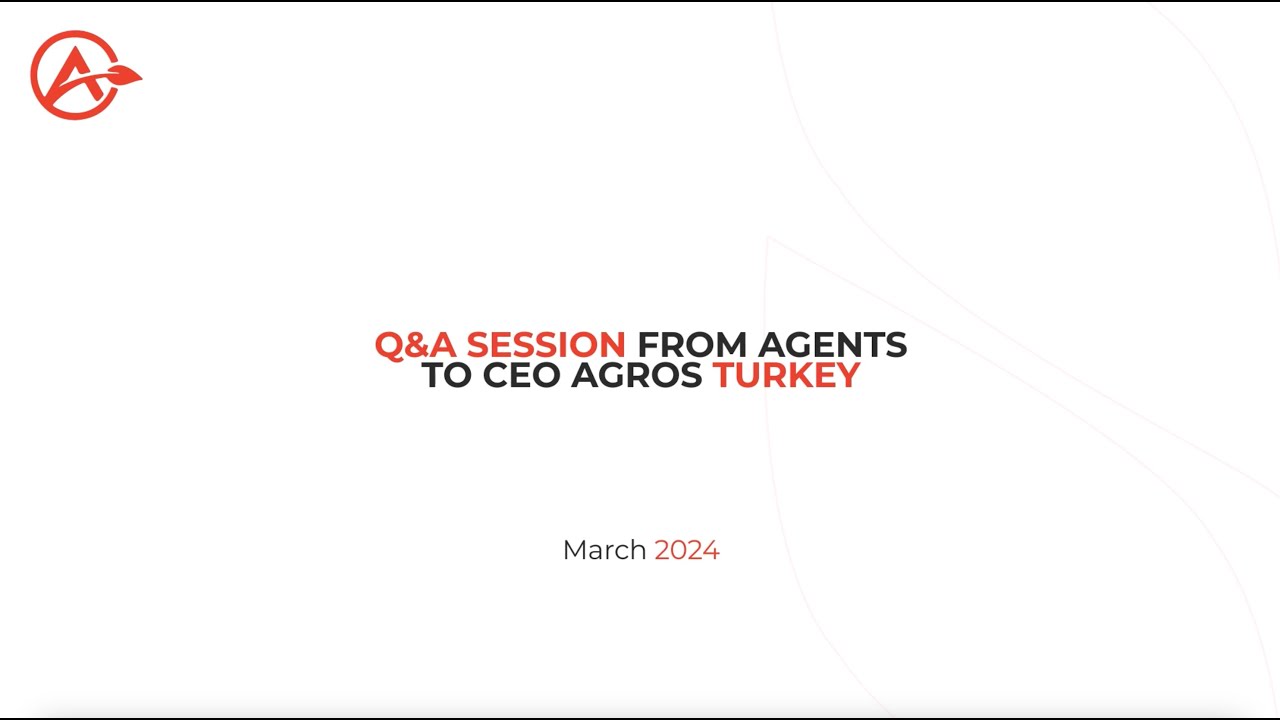Inside Agros: March 2024 Q&A Session with the CEO of Agros Turkey - YouTube