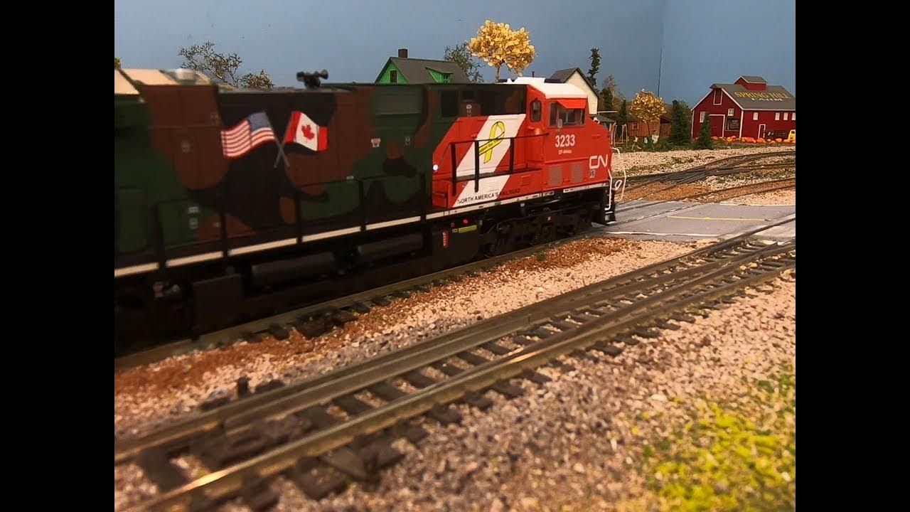 Canadian National Veterans Unit Visits the Gratiot Valley Railroad - YouTube
