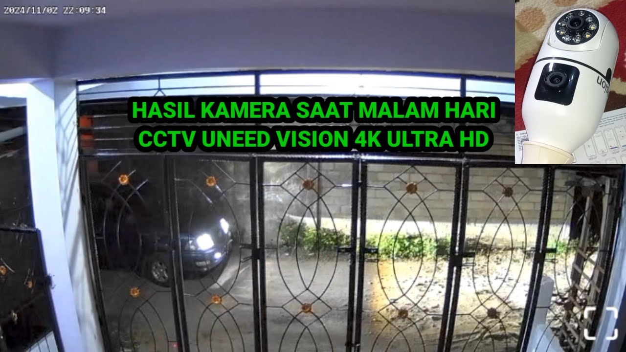 CCTV UNEED 4K ULTRA HD SAAT MALAM HARI (saluran 1) - YouTube