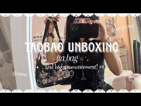 ⋆.˚ taobao unboxing + ita bag and BIG ANNOUNCEMENT! 𝜗ৎ ‧₊˚♪ 