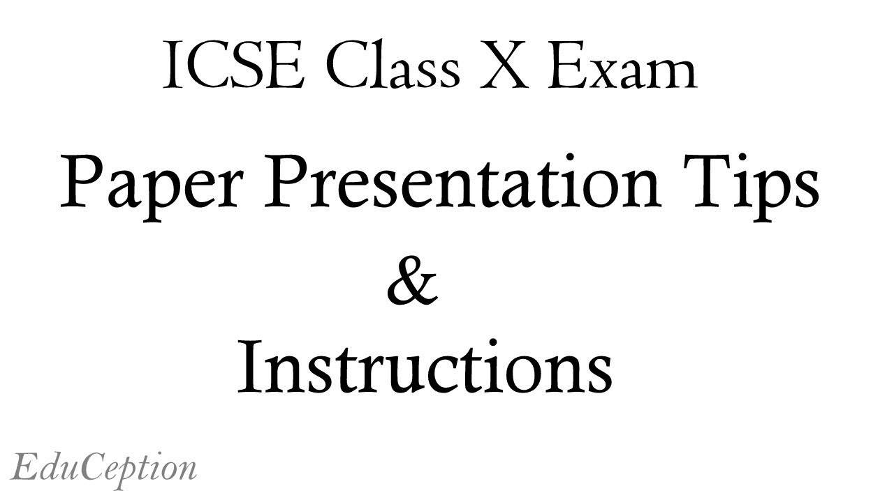 ICSE 2019 Paper Presentation Tips & Instructions - YouTube