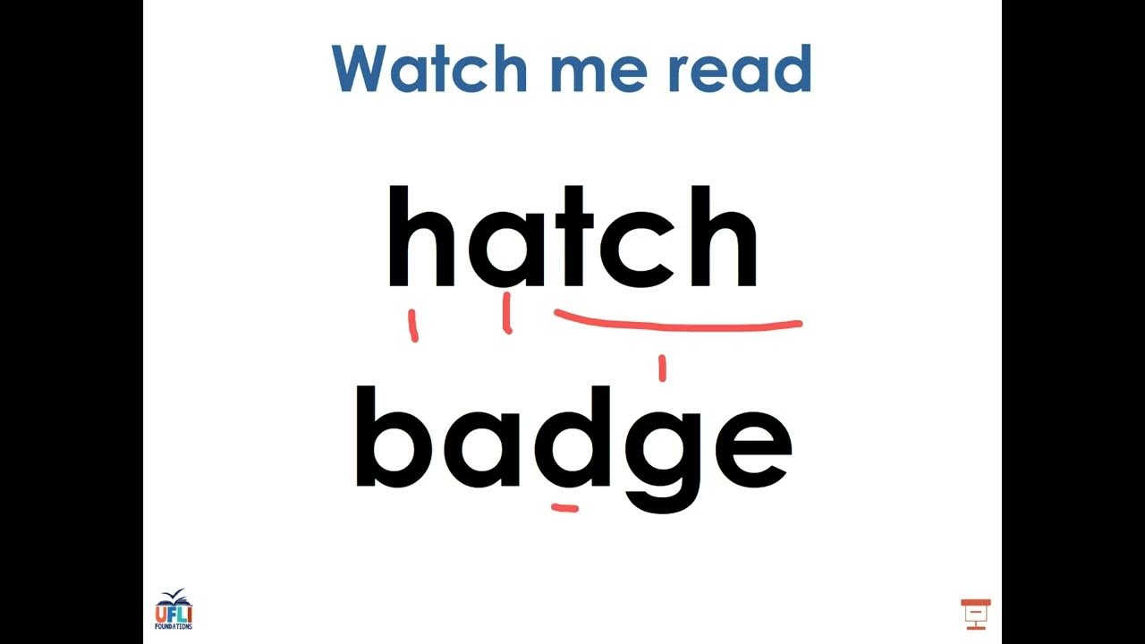 UFLI Lesson 71: tch /ch/ and dge /j/ Review - YouTube