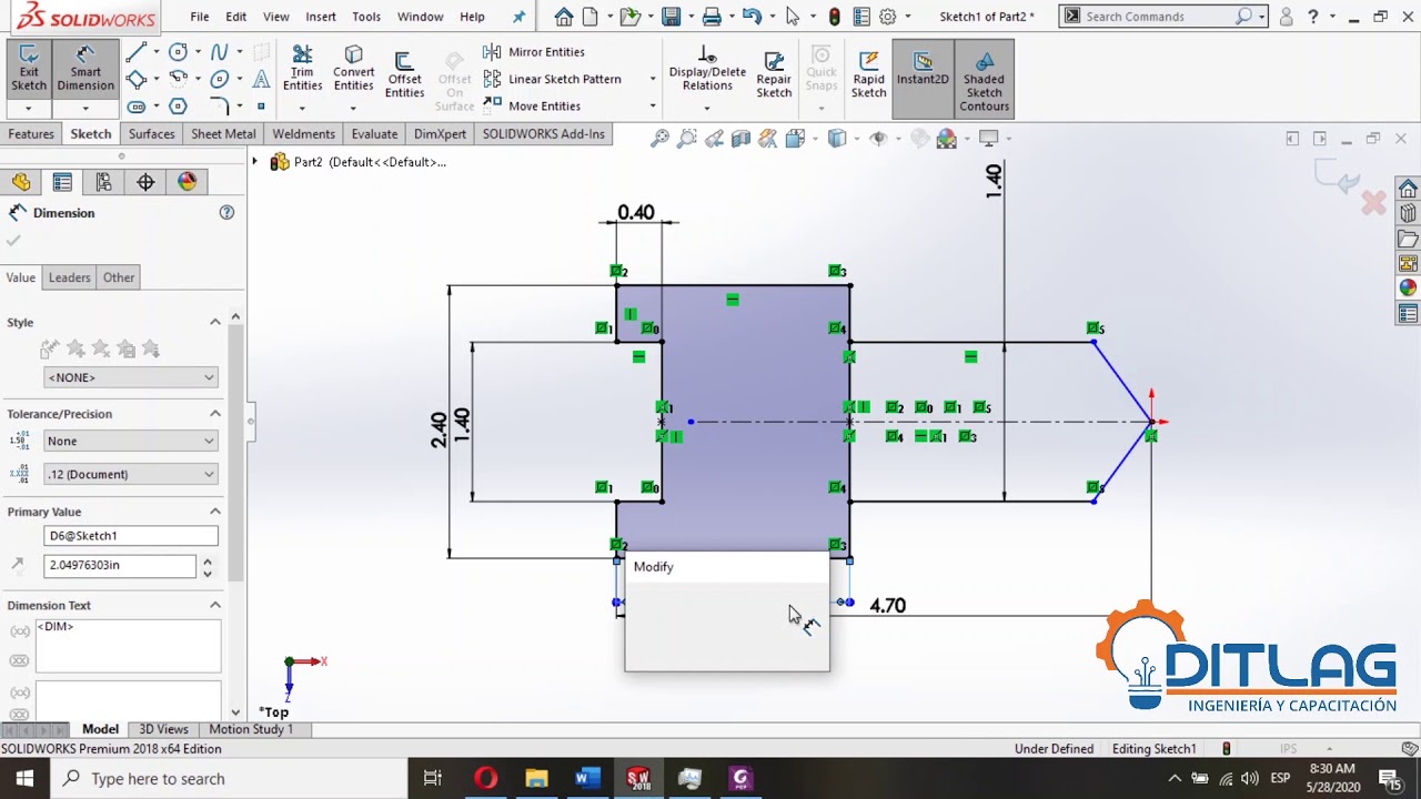 Práctica de SolidWorks Nivel Básico 1 - YouTube