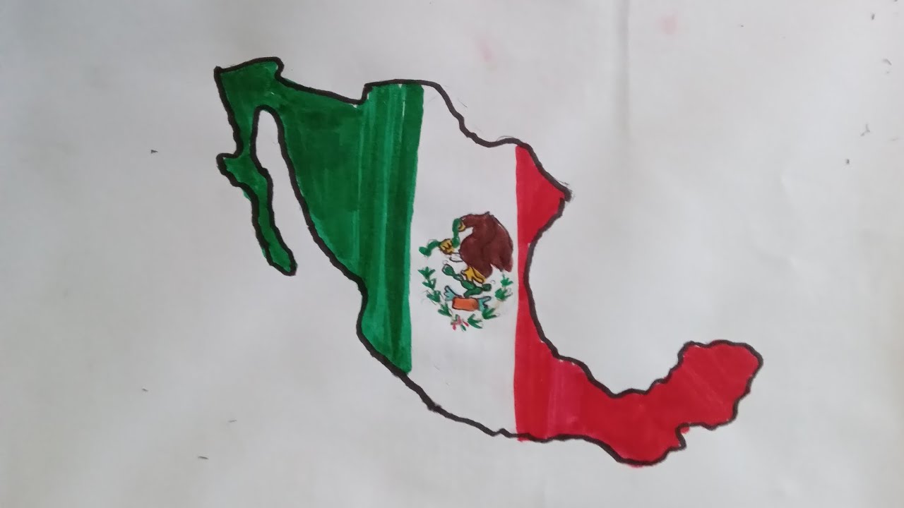 How to draw the mexican territory. Como dibujar el territorio mexicano ...