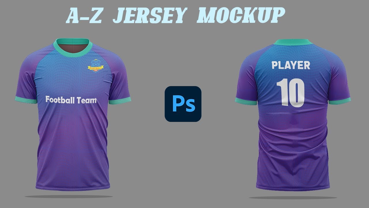 Football Jersey Design Photoshop | T-shirt Mockup Photoshop Tutorial ...