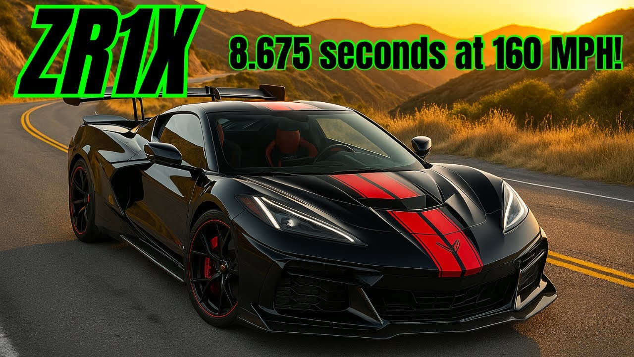 C8 ZR1X OFFICIAL GM TIME! 8.675 secs at 160 MPH! 0-60 in 1.6 seconds ...