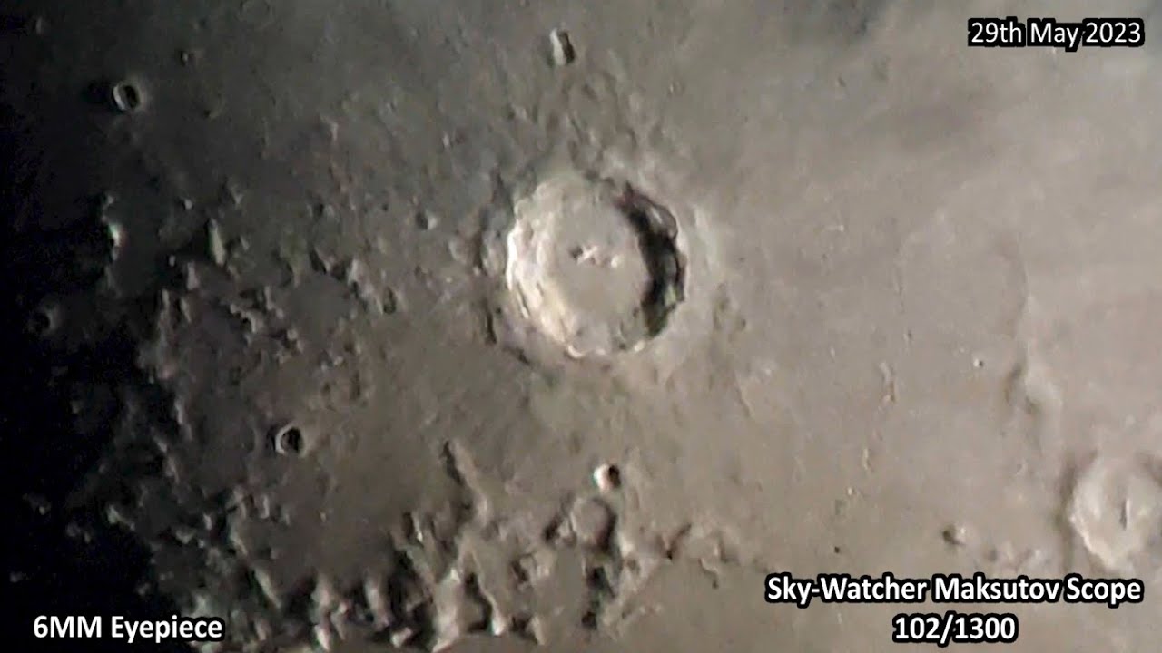 The Moon Through Sky-Watcher Telescope in colour and 4K #62 - YouTube