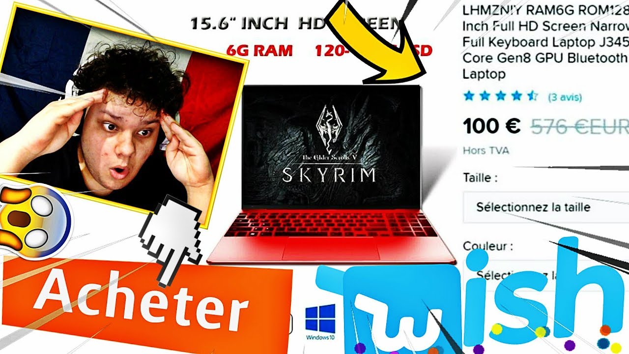 J'ACHETE UN PC GAMER SUR WISH A 100€ - YouTube