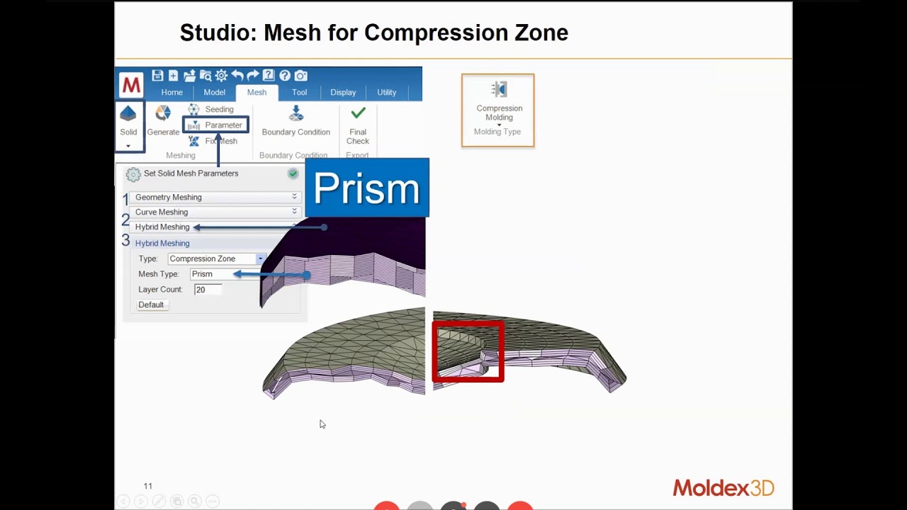 Webinar Compression Molding Analysis Workflow in Moldex3D Studio - YouTube