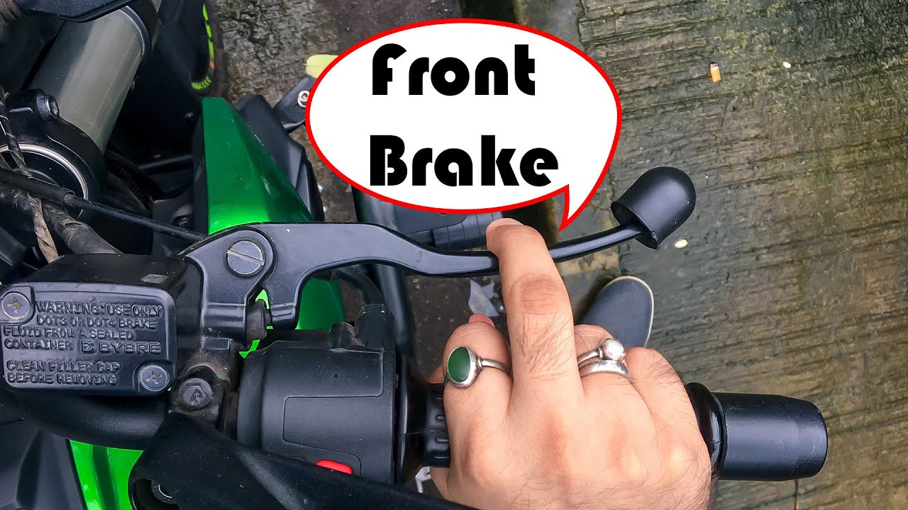 Common Front Brake Doubts as a Beginner Motorcycle Rider | Praks Bikers ...