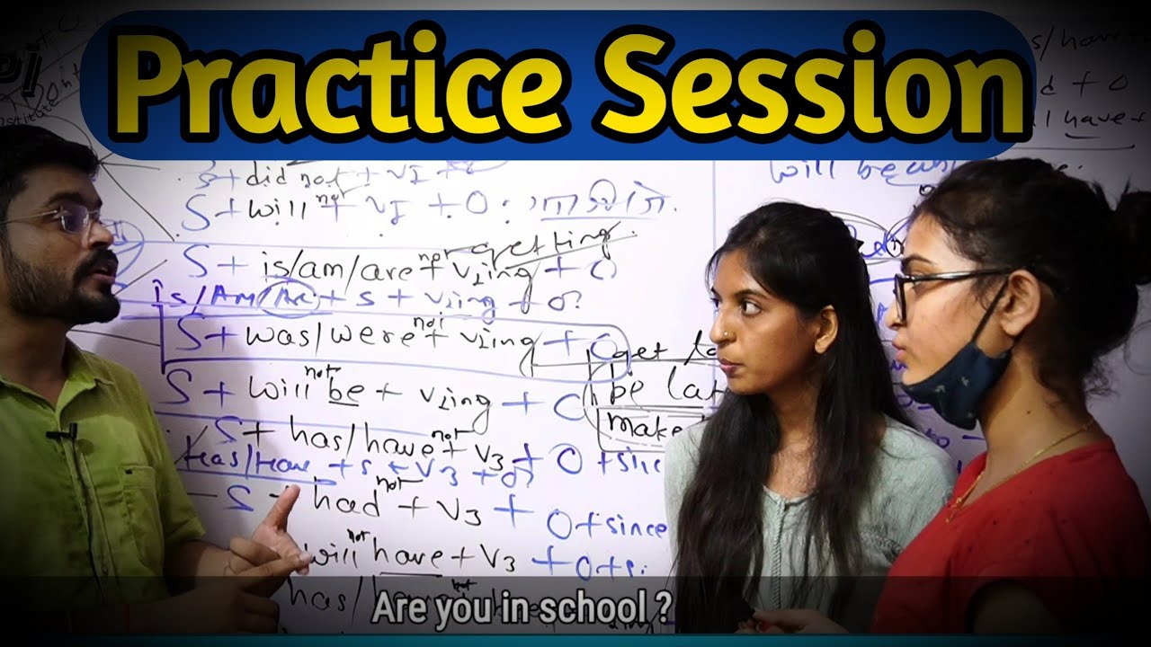 Practice Session in Class // How to practice basic English Sentence ...