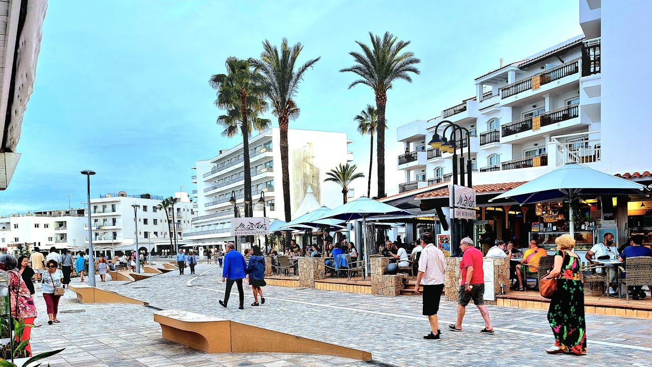Es Cana Ibiza Latest Update Padestrian is Almost Done - YouTube