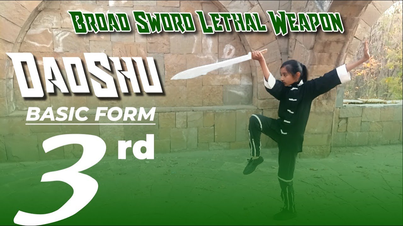 How to Play Nothern Broad Sword | Elementary Wushu DaoShu 3 武术初级刀术 | 3rd Basic Daoshu (Broad ...