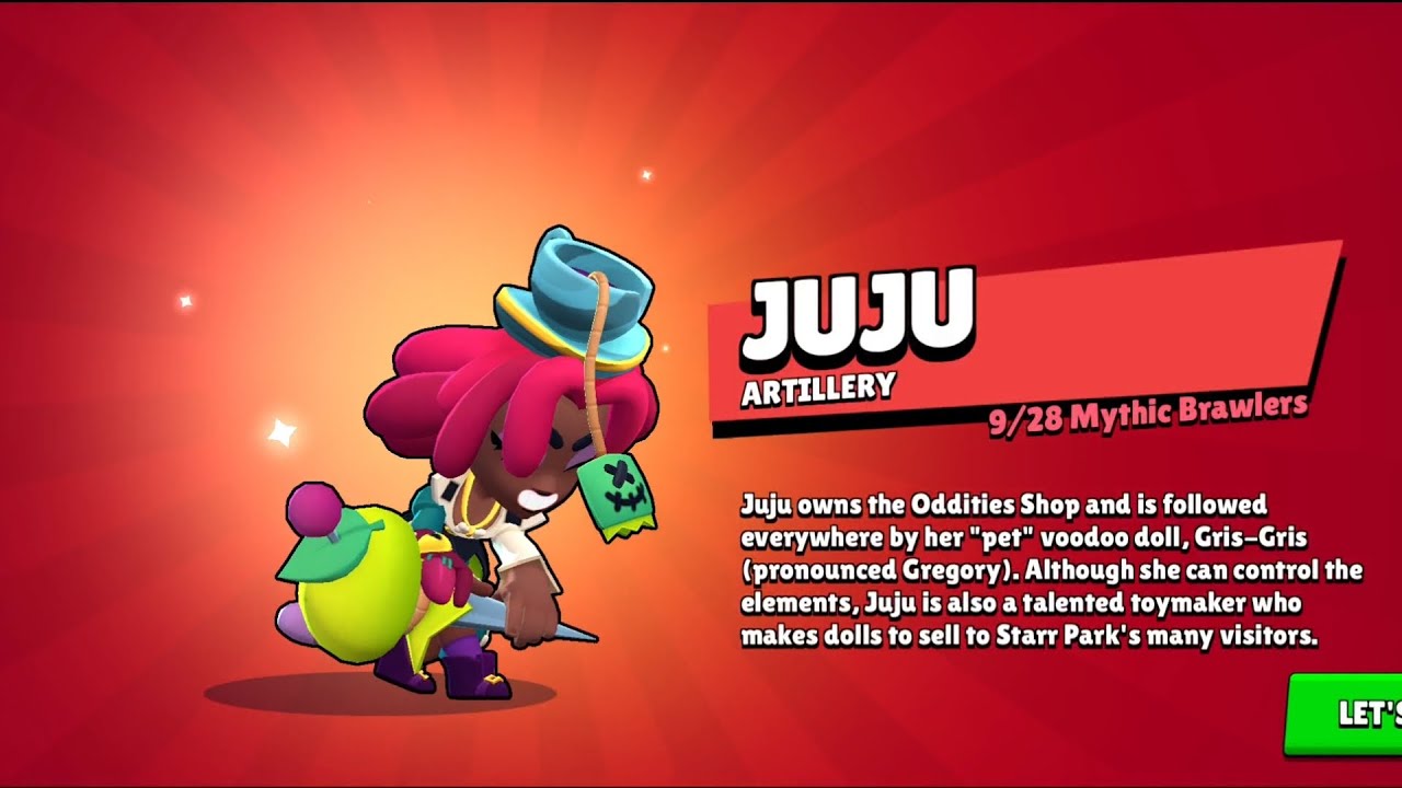 New Mythic Brawler Juju Unlocked (Brawl stars) - YouTube