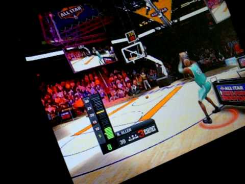 NBA Live 09 3 Point Contest 2nd Round- Ray Allen - YouTube