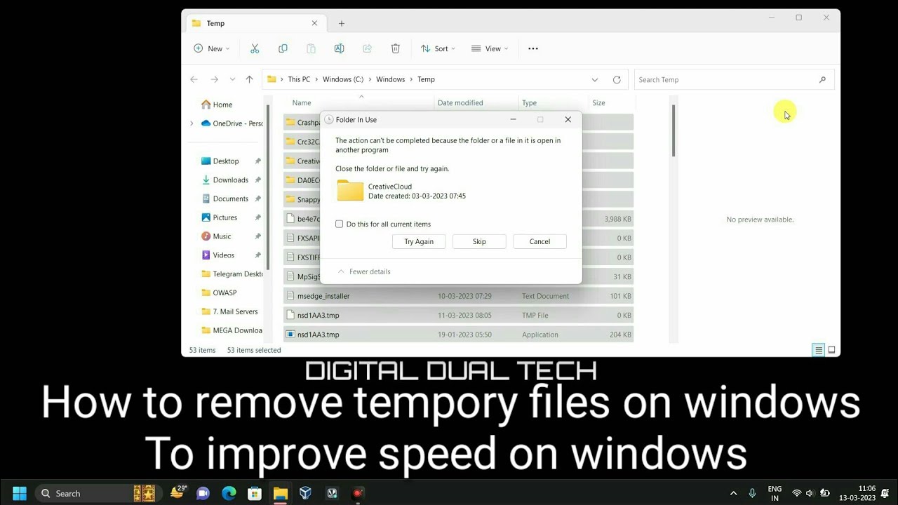 #How to remove temporary files in windows to get faster #Digital Dual ...