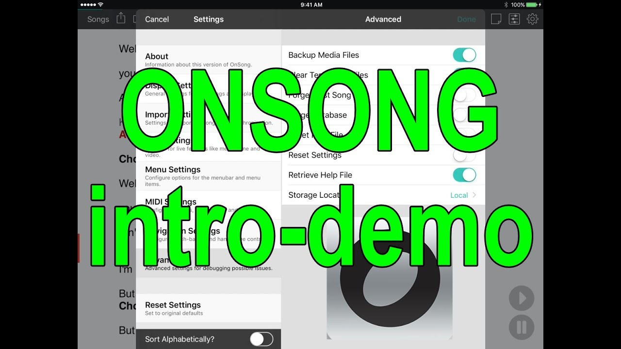 ONSONG musicbook app demo - YouTube