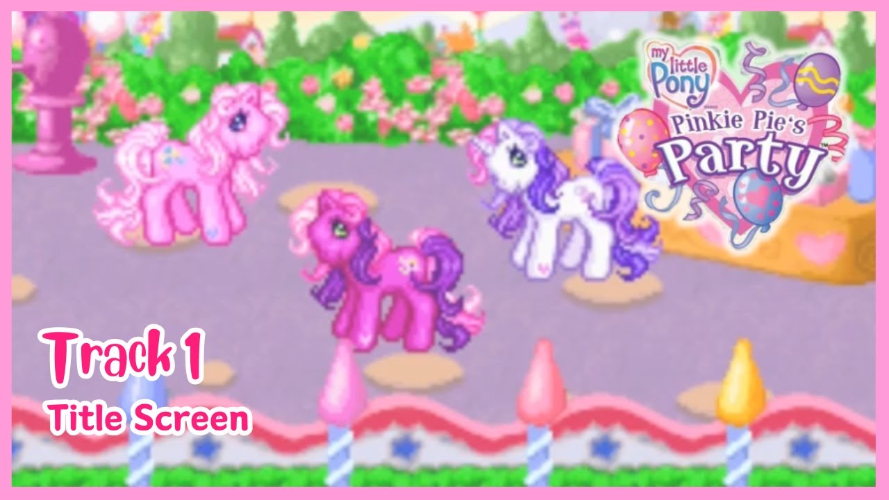 (01) Title Screen Theme 🦄 My Little Pony Pinkie Pie's Party (DS) - YouTube