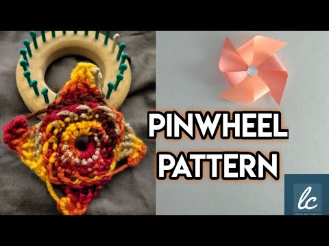 Loom Knit | Pinwheel Shapes | Squares - YouTube