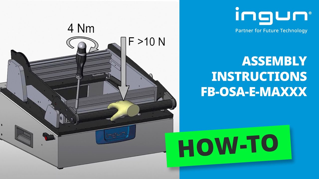 INGUN - Assembly Instructions FB-OSA-E-MAxxx - YouTube
