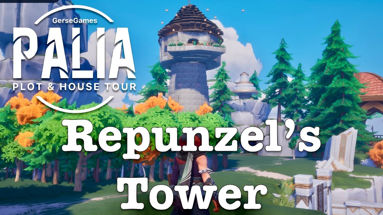 Rapunzel's Tower / Palia Plot & House Tour / Design by Quinn Halton - YouTube