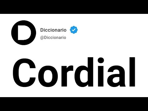 Cordial Significado En Español - YouTube